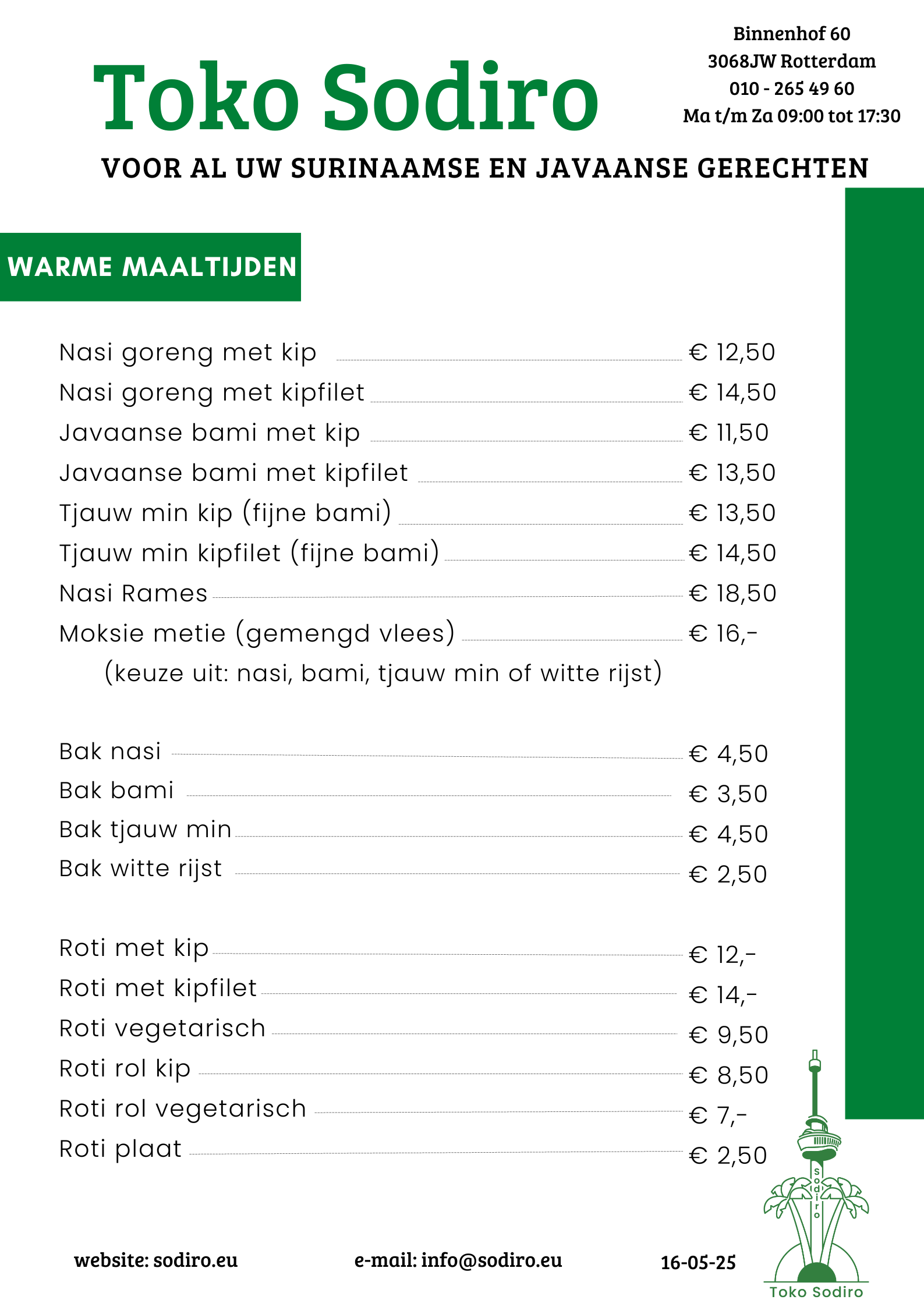 Menu – Toko Sodiro
